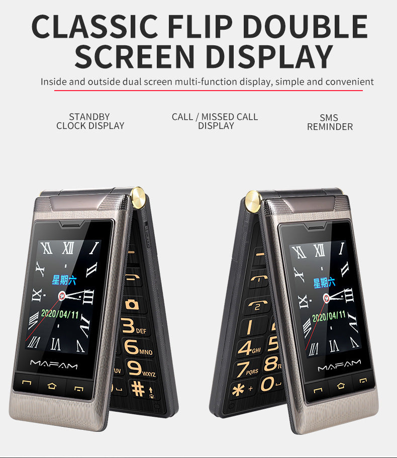 Dual SIM Basic Phone - Easy Flip Phone for Seniors & Backup Use ...